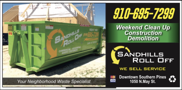 Sandhills Roll Off Dumpster Rental Service Moore County NC